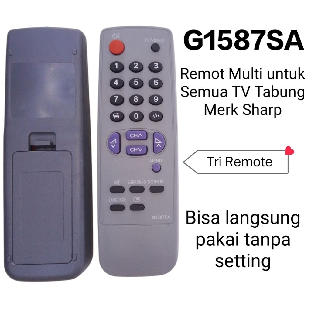 Jual Remote Remote Multi Untuk Semua Tv Tabung Sharp | Shopee Indonesia