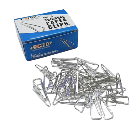 Jual Trigonal Paper Clip No.3 Combo / Klip Kertas Segitiga / Penjepit ...