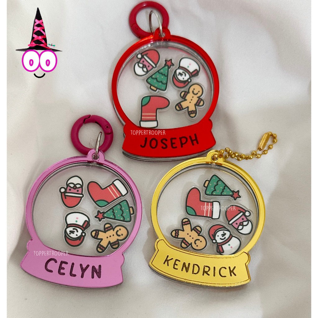 Jual Gantungan Kunci Shaker NATAL | Keychain shakre CHRISTMAS | Custom ...