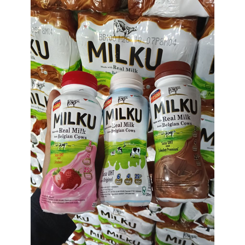 Jual Susu UHT Milku 200 ml | Shopee Indonesia