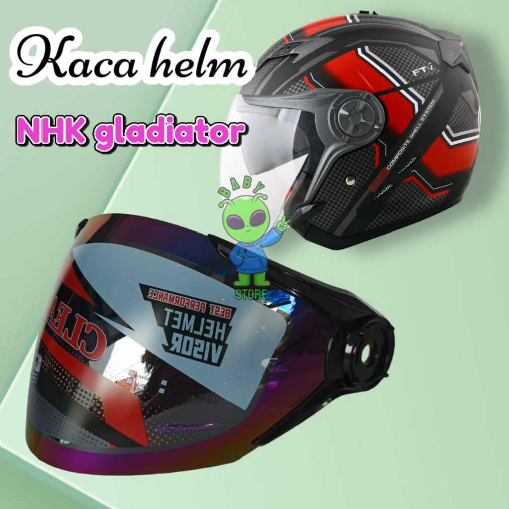 Jual Kaca helm NHK Gladiator visor Helm nhk Gladiator | Shopee Indonesia