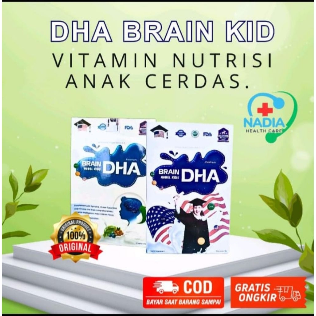 Jual DHA BRAIN KIDS ORIGINAL SUSU VITAMIN NUTRISI OTAK ANAK CERDAS ...