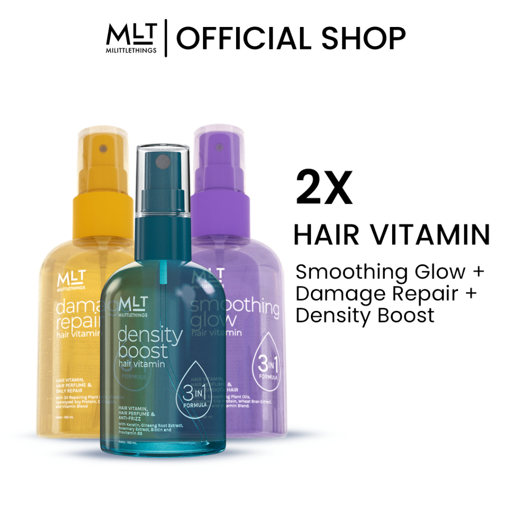 Jual [MLT Vitamin Rambut Viral] 2X MLT Density Boost, Smoothing Glow ...