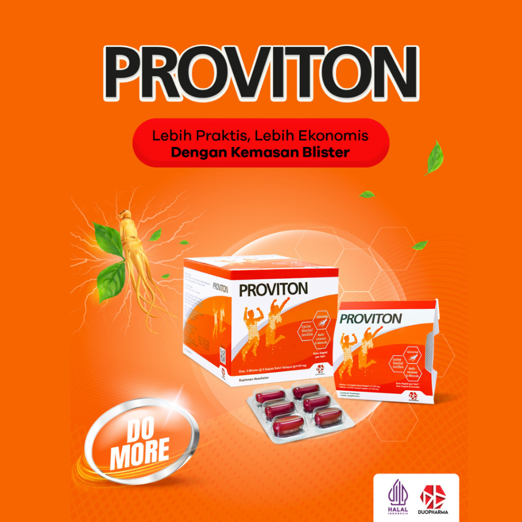 Jual Proviton Multivitamin & Mineral dengan Extrak Ginseng (1 Box x 5 ...