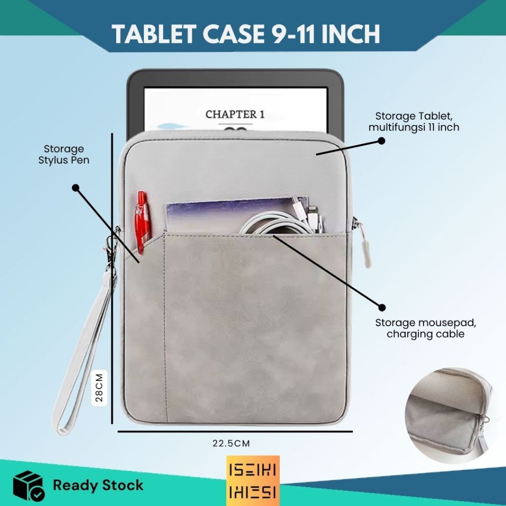 Jual Tas iPad Anti Air Gen 5 6 7 8 9 10 Pro 11 Bag Sleeve Waterproof ...
