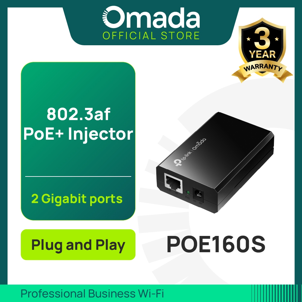 Jual TP-LINK OMADA POE160S PoE+ Injector Adapter | Shopee Indonesia
