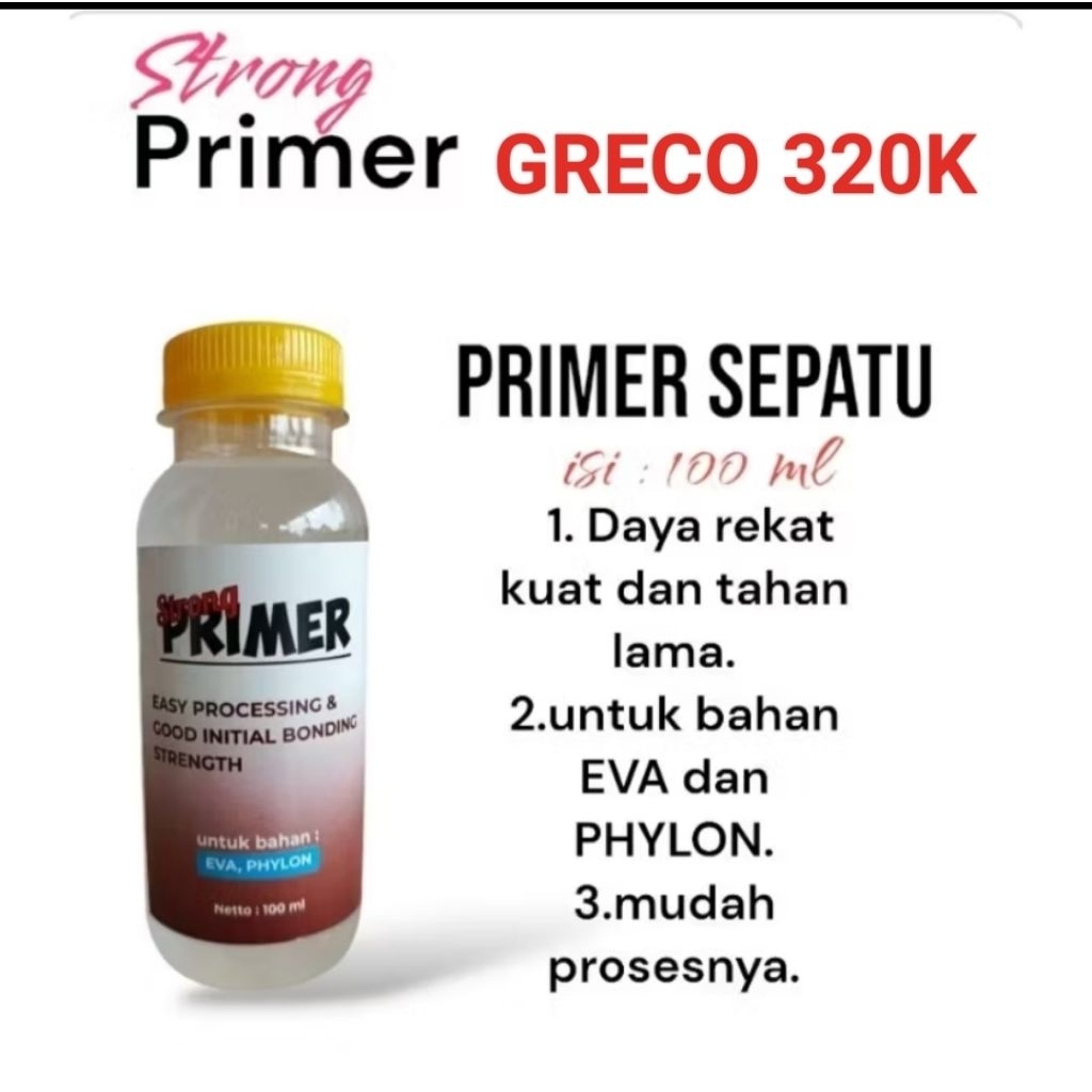 Jual PRIMER GRECO 320K - Primer EVA, PHYLON, isi 100 ml | Shopee Indonesia