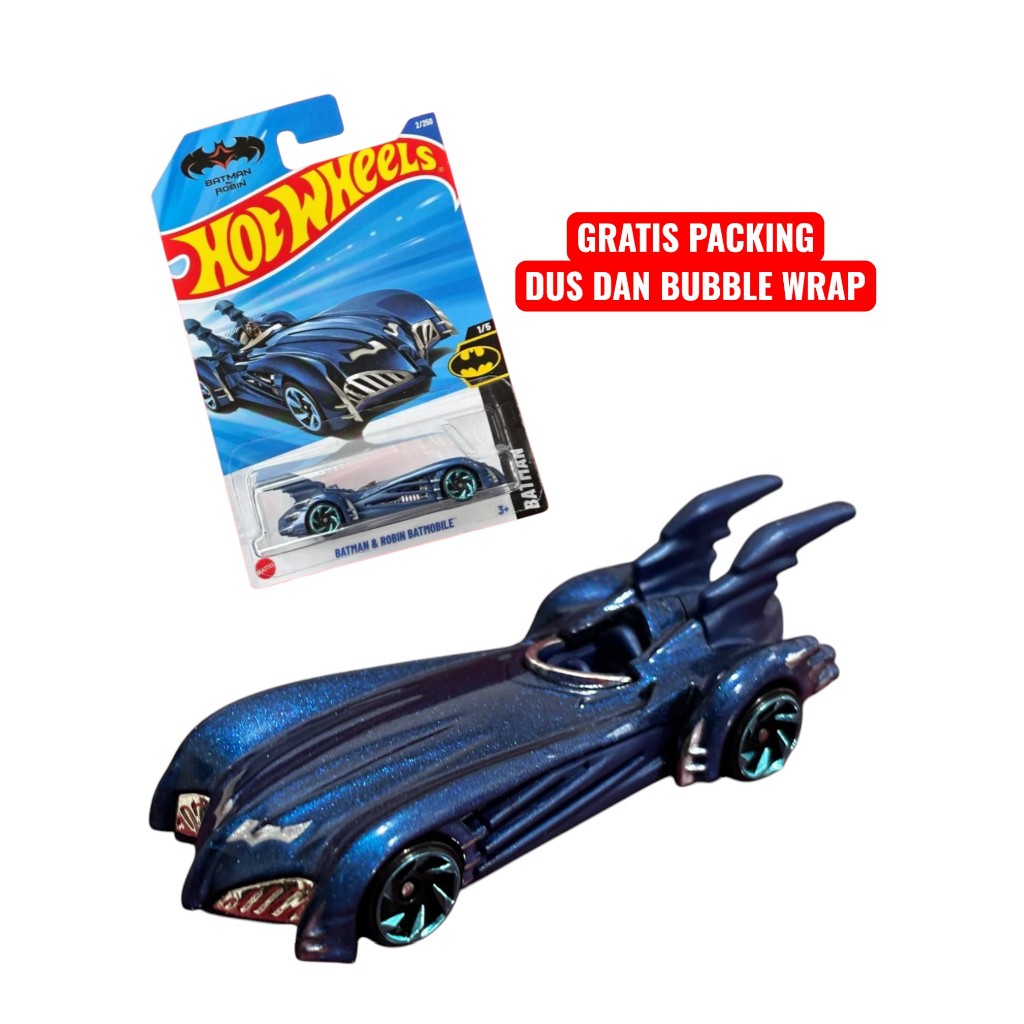 Jual Hot Wheels Batman Robin Batmobile Biru Muda 1/5 Lot H 2025 ...