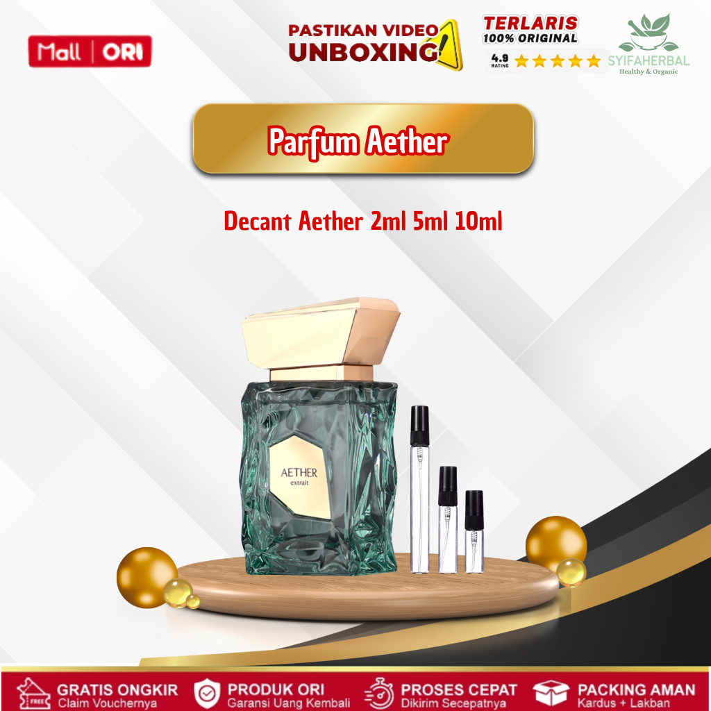 Jual Decant Parfum Aether 2ml 5ml 10ml Parfum Tahan Lama | Shopee Indonesia