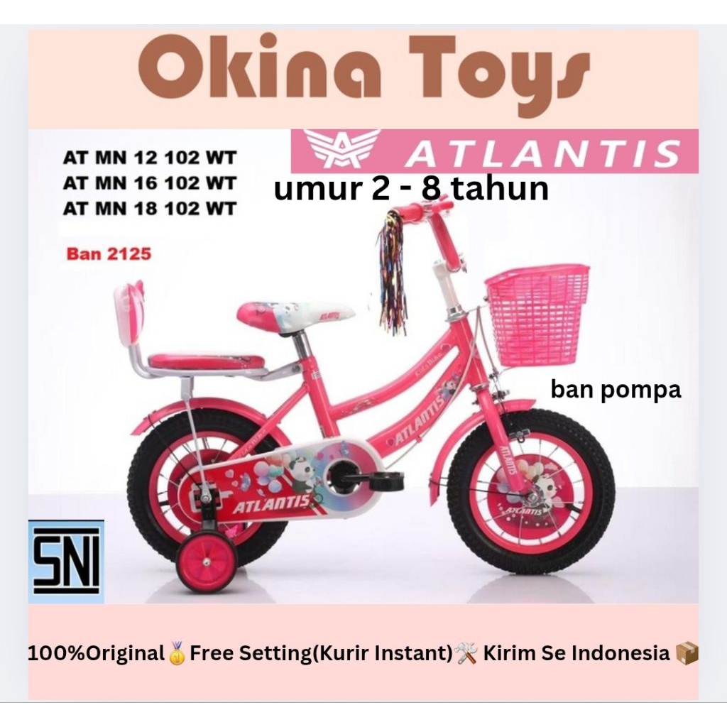 Jual (INSTANT/CARGO) Sepeda Mini Atlantis Putri Anak Perempuan cewek ...