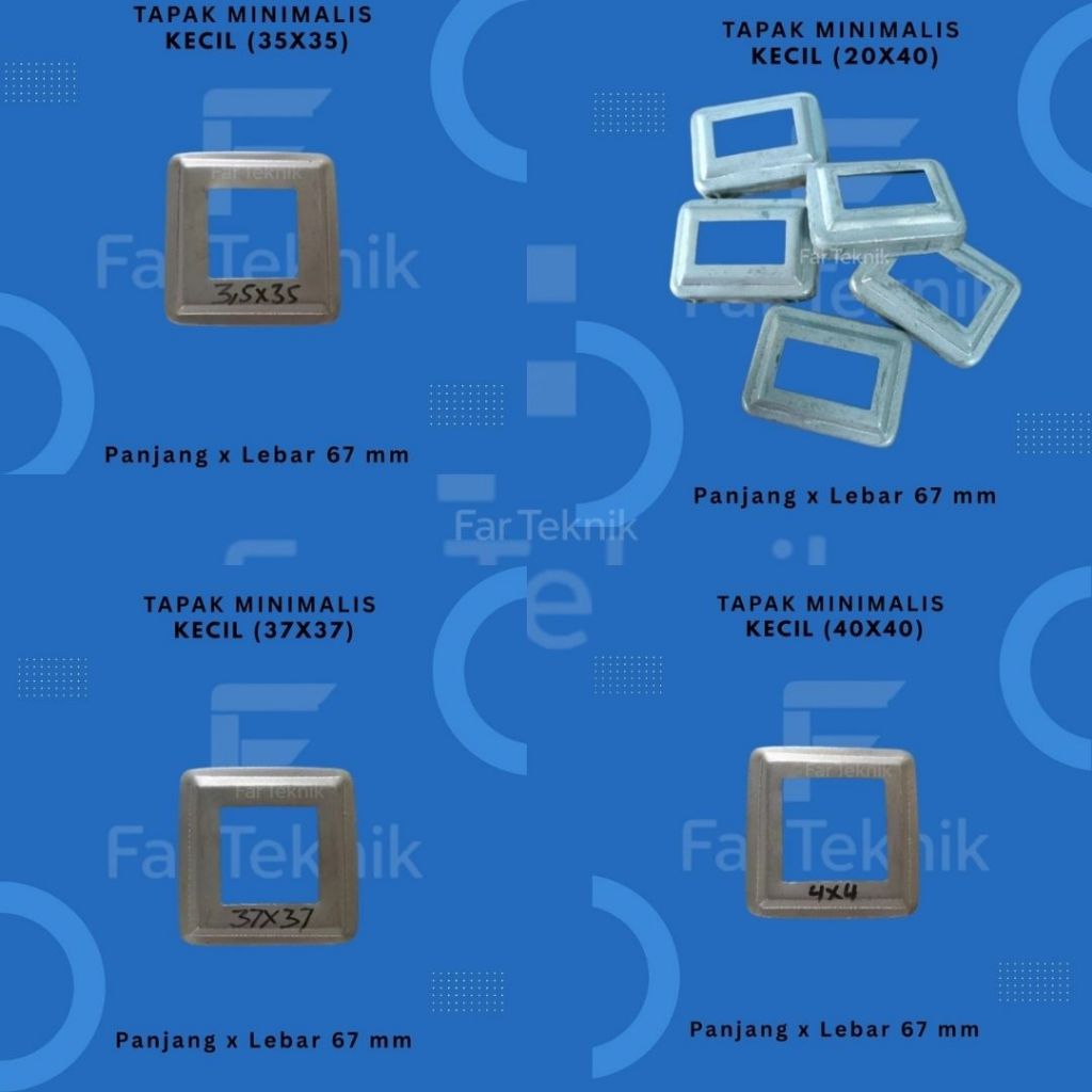 Jual Tapak Hollow / Ring Tapak Besi Ornamen Pagar Minimalis | Tapak ...