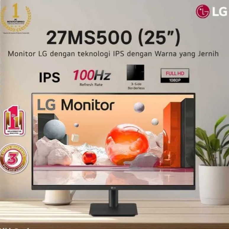 Jual Monitor LG 27MS500-B 27'' FHD monitor with AMD FreeSync 100Hz ...