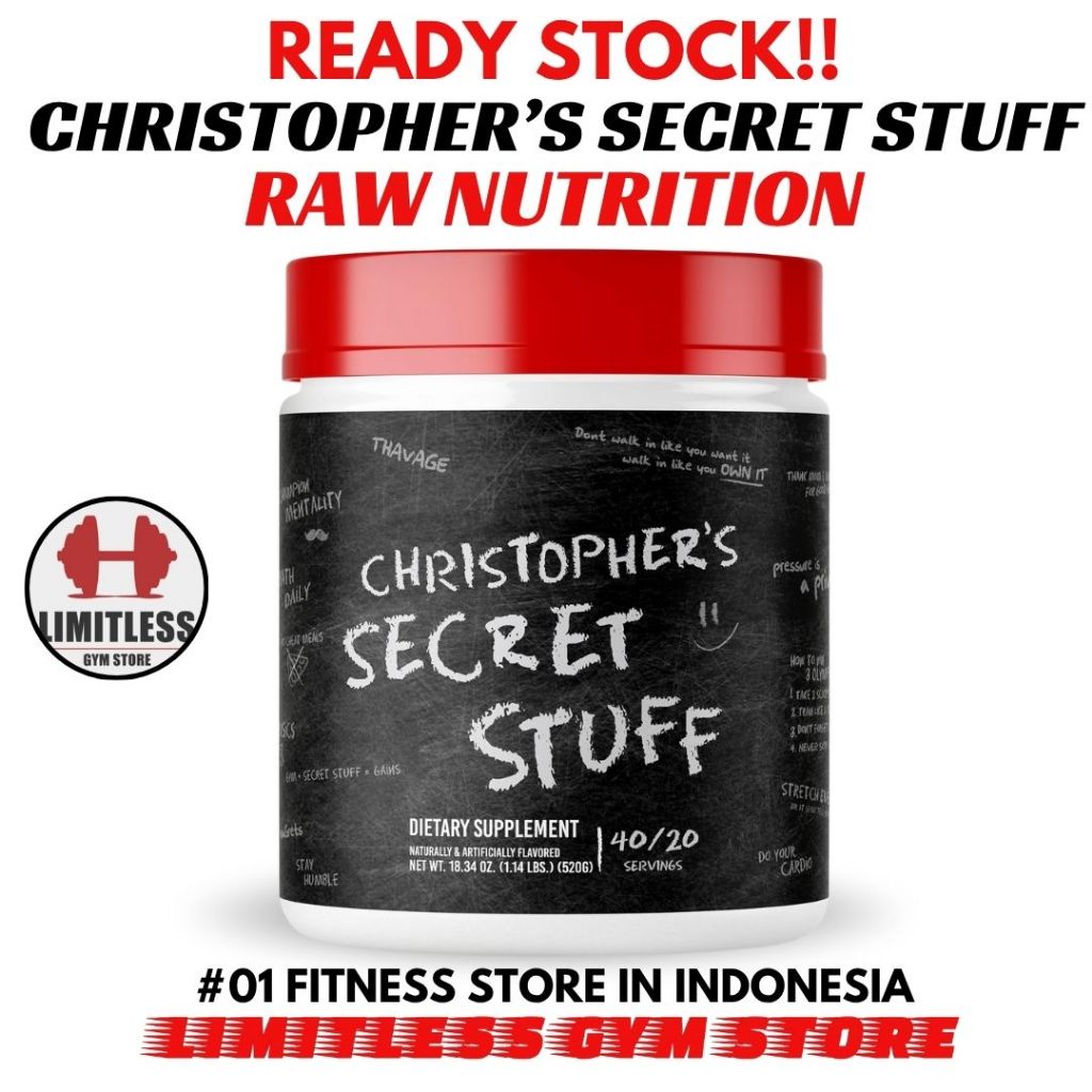 Jual (PROMO!) RAW Nutrition CBUM USA THAVAGE Secret Stuff 40 Servings ...