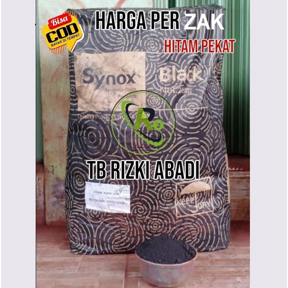 Jual 1 ZAK Oker Oyan Verf SYNOX Pewarna HITAM / Pigment Iron Oxide ...