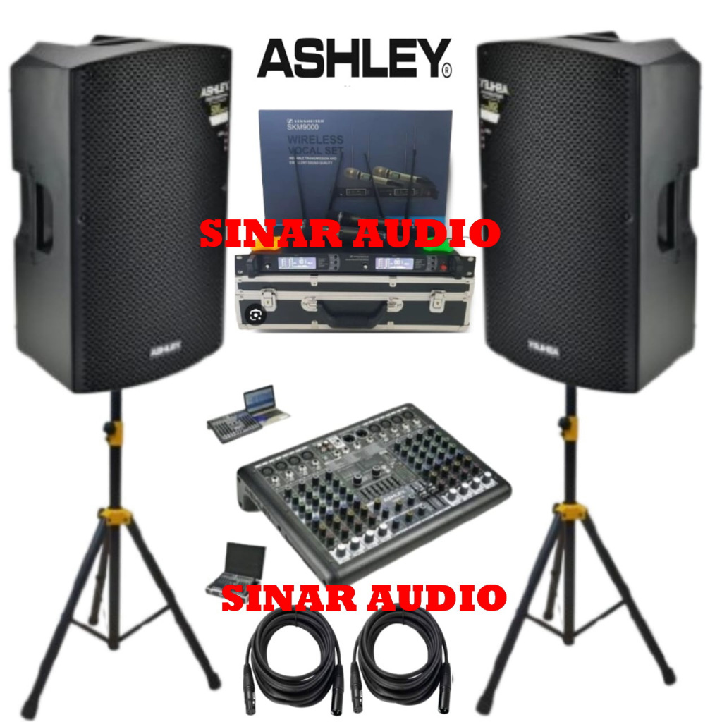 Jual Paket Sound System Ashley AR500 15 Inch 500 Watt Komplit Mixer ...