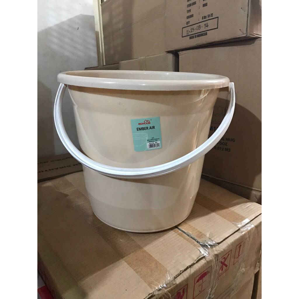 Jual ember redhouse ember warna pastel basin cantik / ember plastik ...