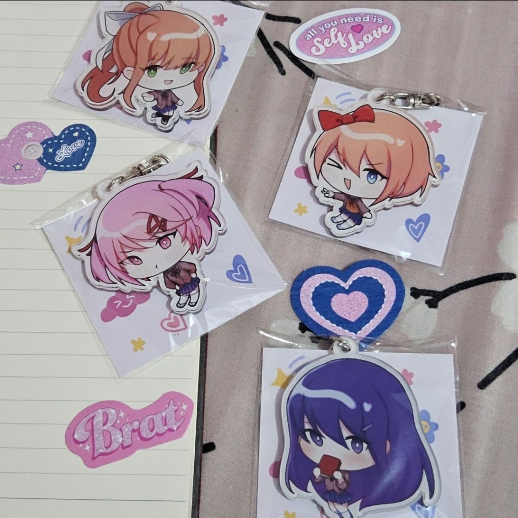 Jual [reupload] Gantungan Kunci Doki Doki Literature Club DDLC Original ...