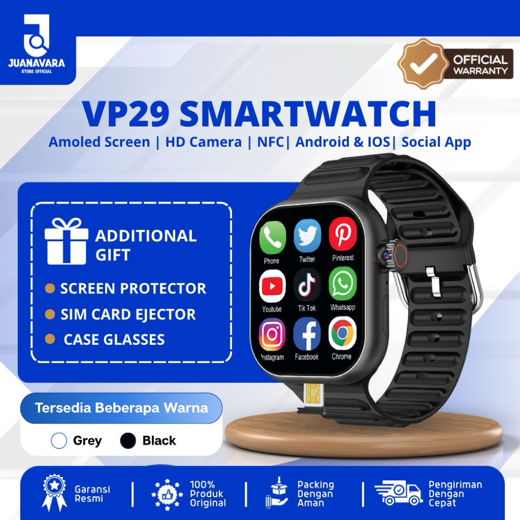 Jual JUANAVARA STORE-Android VP29 4G/5G Smartwatch Built in Gps 2 ...