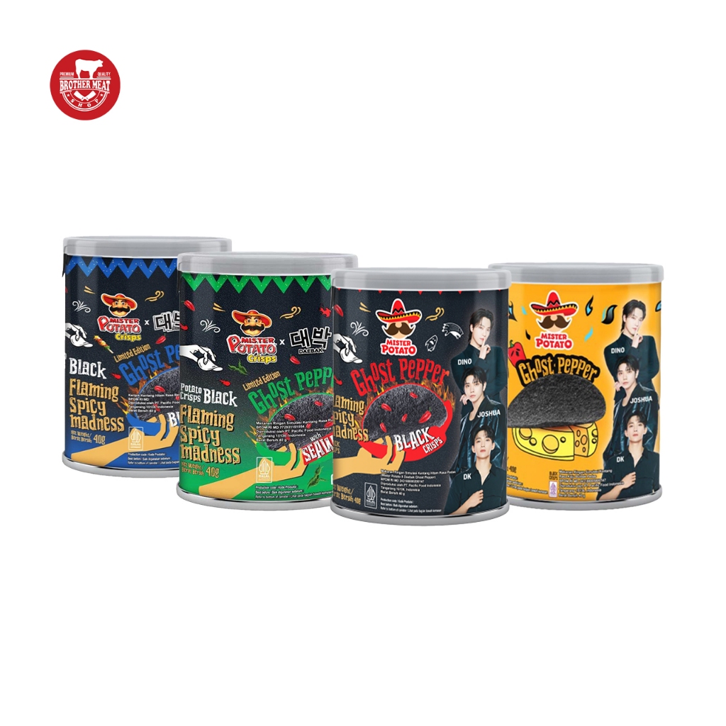 Jual Mr. Potato Potato Ghost Pepper Black Crips Aneka Rasa 40gr ...