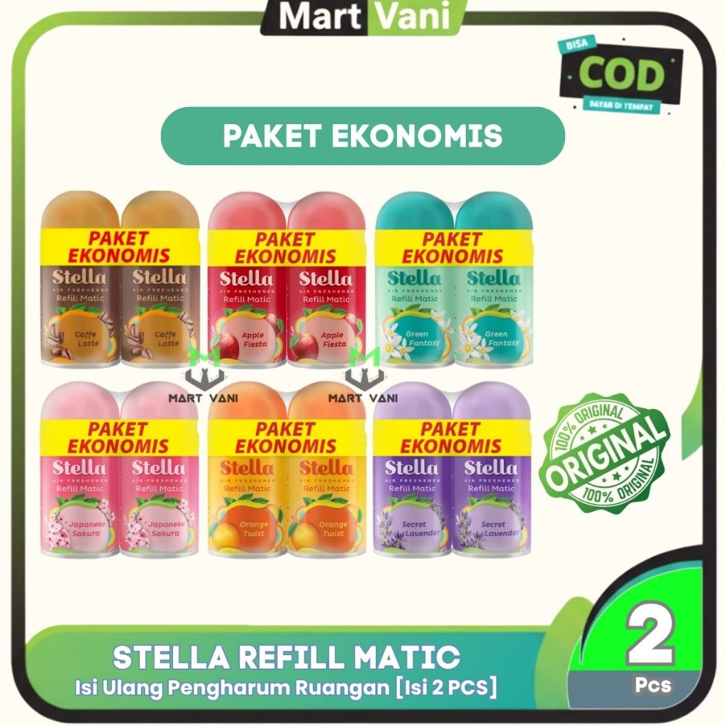 Jual PROMO PAKET HEMAT STELLA REFILL MATIC (BESAR) 225ml/160ml ...