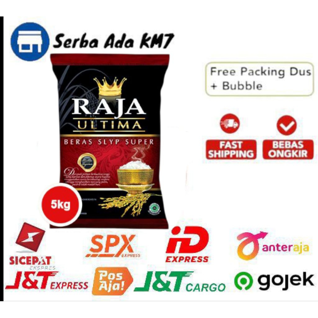 Jual 1 KARUNG BERAS PREMIUM RAJA ULTIMA 10 KG (GRATIS ONGKIR INSTAN ...