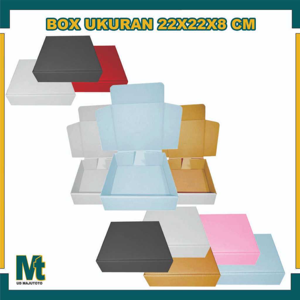 Jual Box 24x24x7 cm / Box Lipat Depan / Box Packaging / Box Sovenir ...