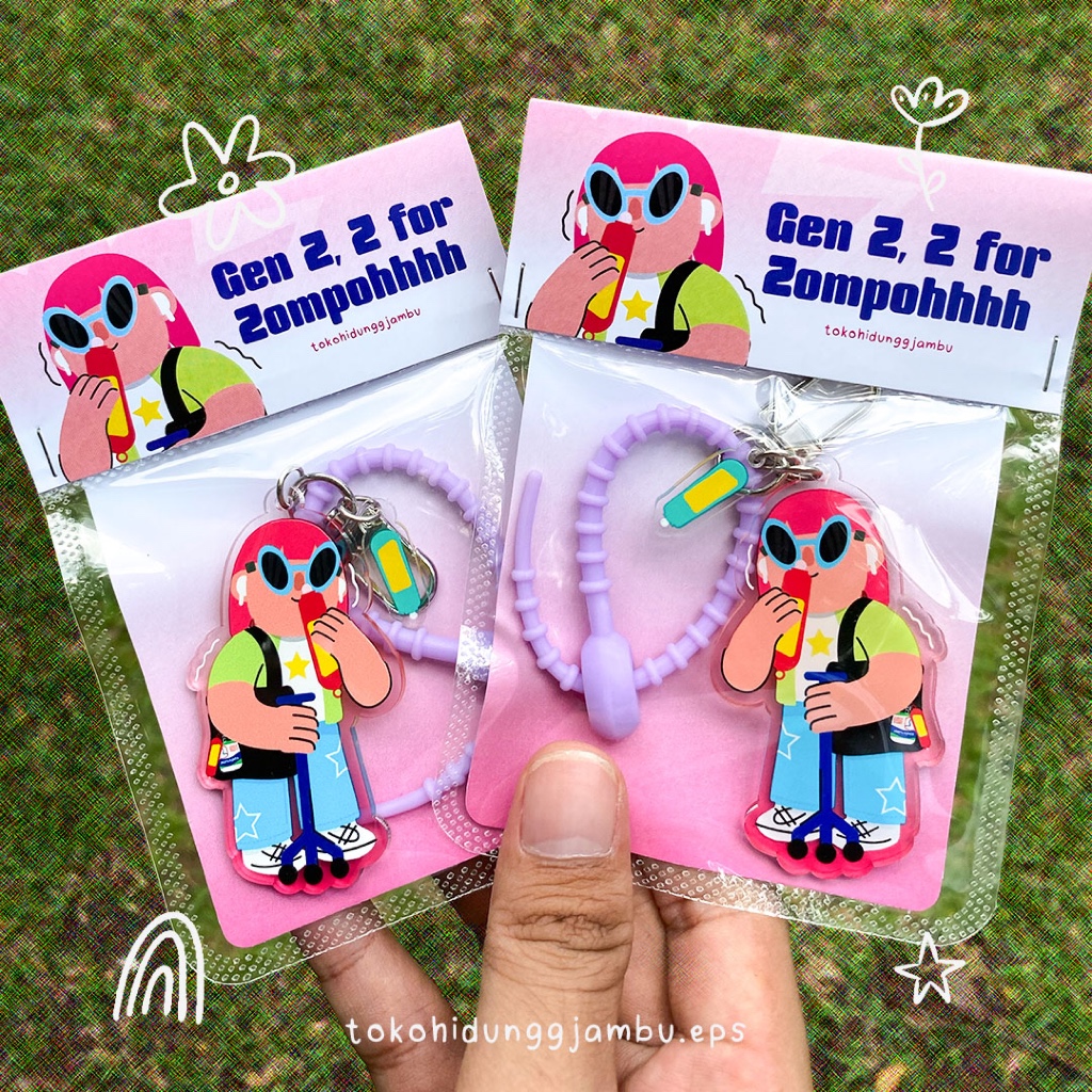 Jual Keychain Gen Z, Z for Zompoh I Keychain Print UV 2 sisi l by ...