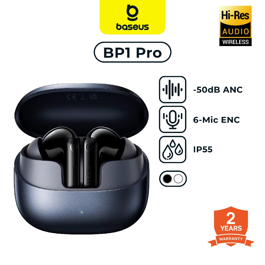 Jual BASEUS TWS BP1 Pro True Wireless Earphone Hi-Res LDAC -50dB ANC ...