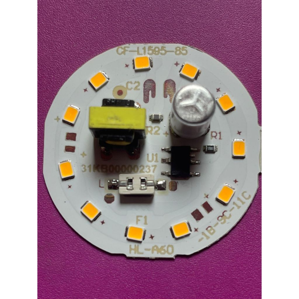 Jual LED PCB 9W Kuning | 9 watt AC 220 V Modul Sparepart Lampu Bohlam ...