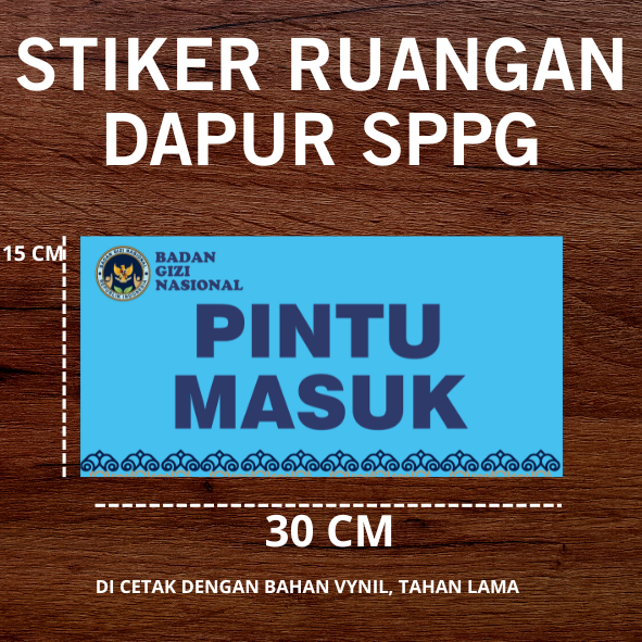 Jual STIKER RUANGAN DAPUR MBG / STIKER RUANGAN DAPUR SPPG | Shopee ...