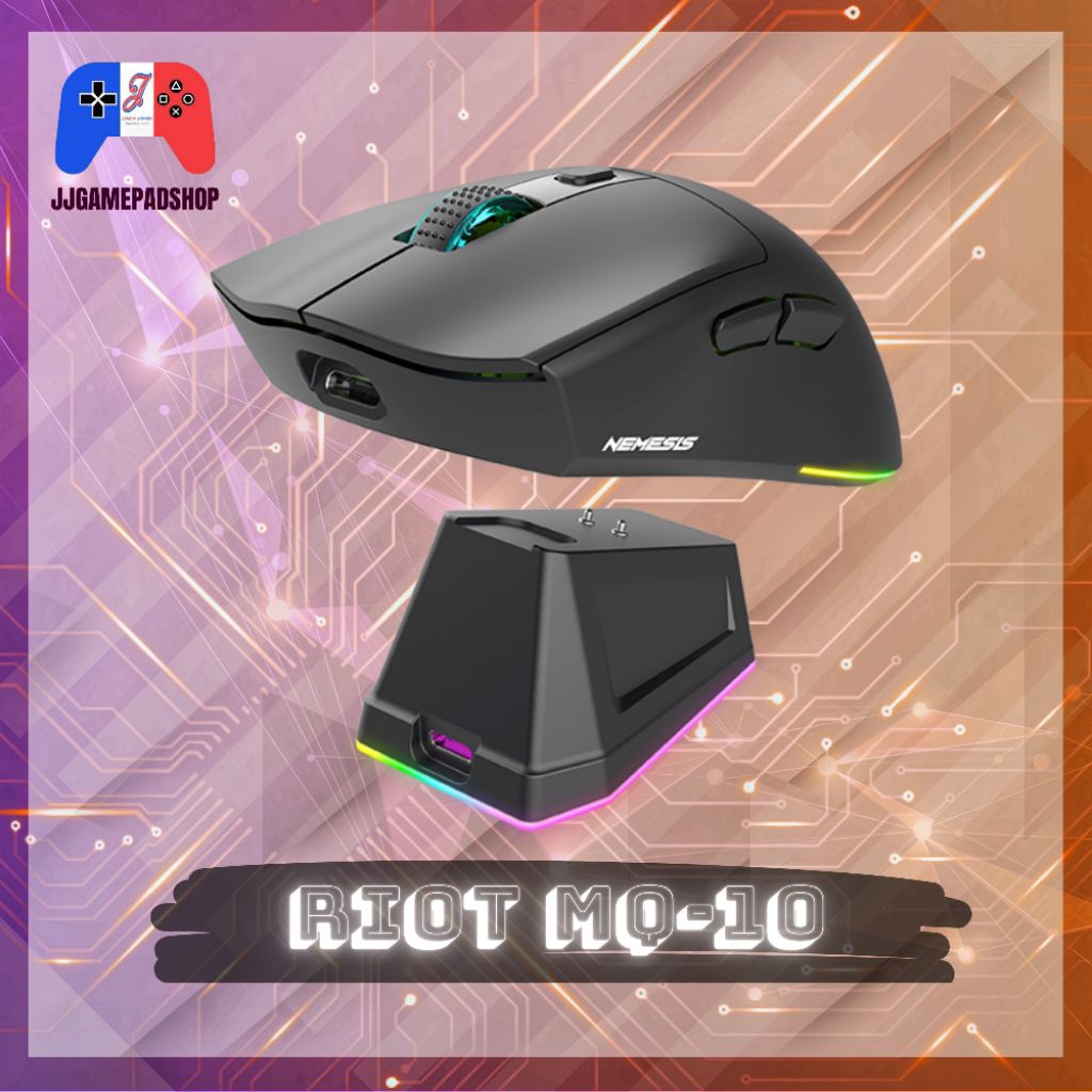 Jual NYK Nemesis RIOT MQ10 / MQ-10 Gaming Mouse Wireless Dual Mode ...