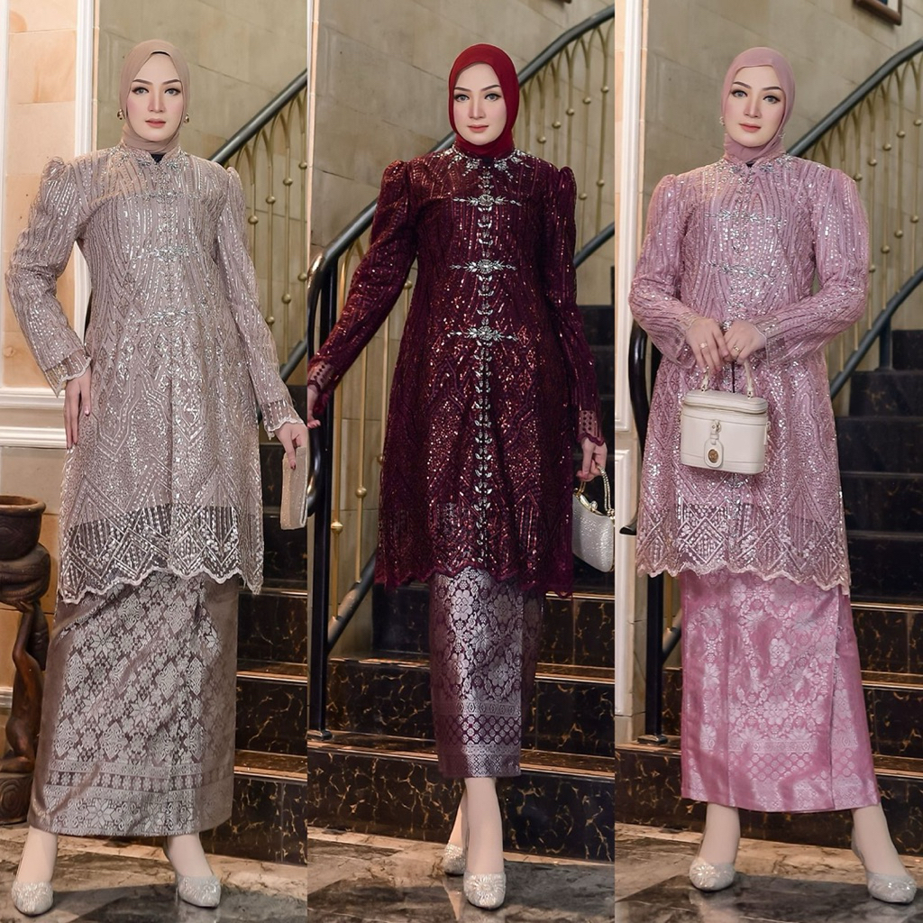 Jual SETELAN TUNIK SPINGLE BUSUI/TUNIK BORDIR/KEBAYA BROKAT JUMBO ...