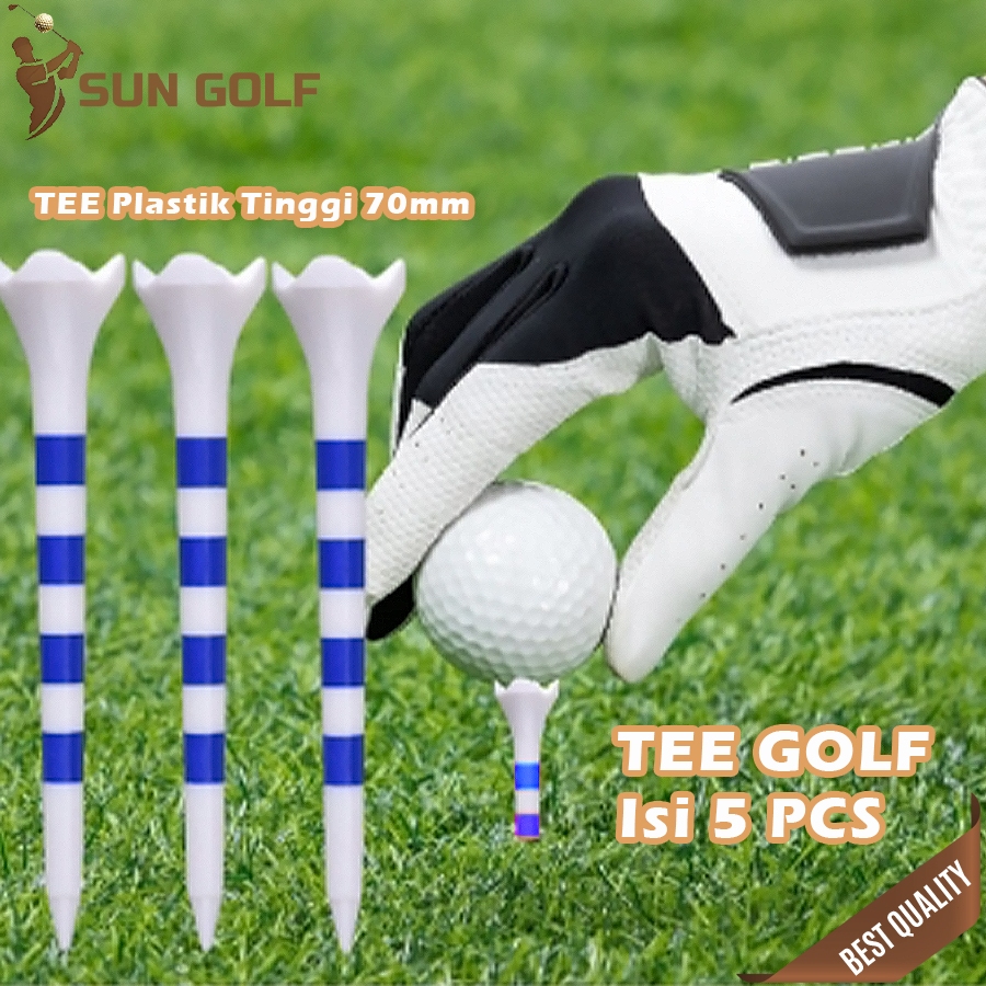 Jual Tee Long 70mm Wood White&Blue Golf Tees / Colorful Long Golf Tees ...