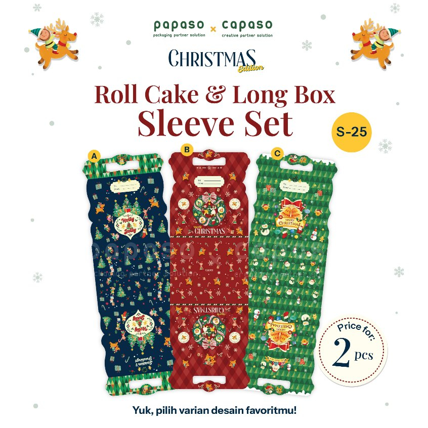 Jual Christmas Sleeve Box /Belt Natal/ Label Packaging Natal/Packaging ...