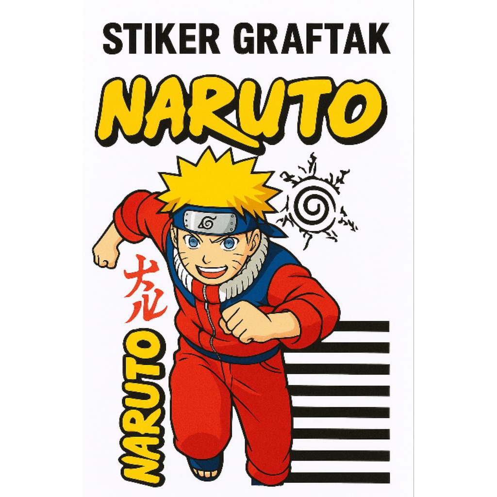 Jual Stiker Graftak motif Naruto ukuran besar | Shopee Indonesia