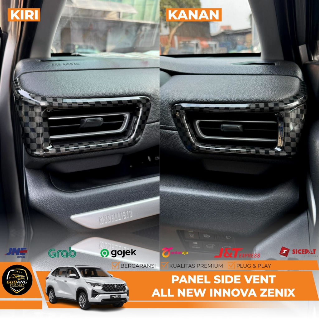 Jual Panel Side Vent Innova Zenix 2023-2025 Carbon Edition | Shopee ...