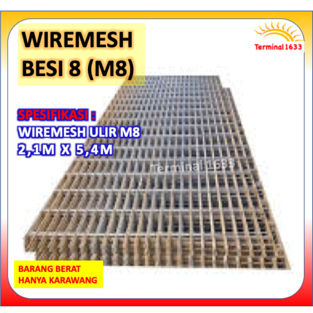 Jual WIREMESH M8 ULIR BESI 8 UKURAN 2,1 X 5,4 METER | Shopee Indonesia