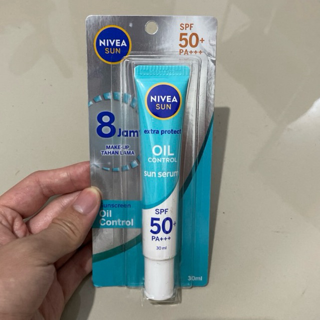 Jual Nivea SUN BIRU Face Serum Extra Protect Oil Control SPF50+ PA ...