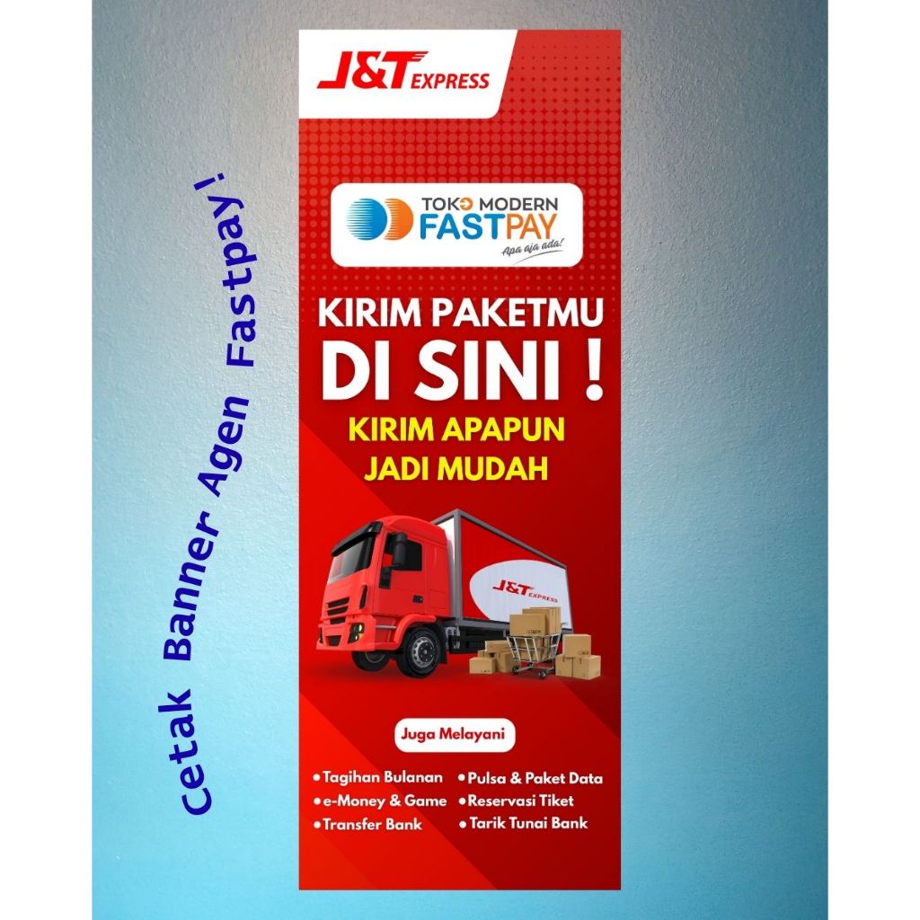 Jual BANNER AGEN FASTPAY KODE F 60X160 | Shopee Indonesia