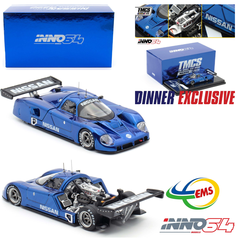 Jual IN64-R89C-TMCS25 - INNO64 1/64 NISSAN R89C CHROME BLUE DINNER ...