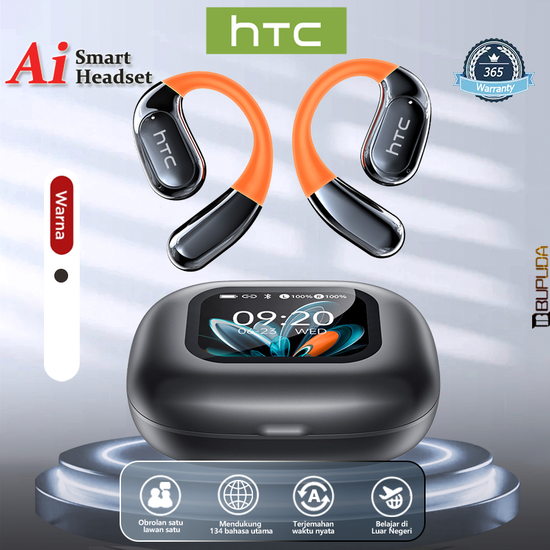 Jual HTC NE27 AI OWS Headset Voice Translation APP Positioning Smart Screen Layar Pintar LCD ...