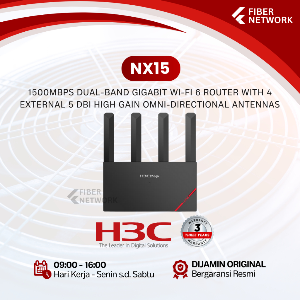 Jual H3C NX15 1500Mbps Dual-Band Gigabit Wi-Fi 6 Router | Shopee Indonesia