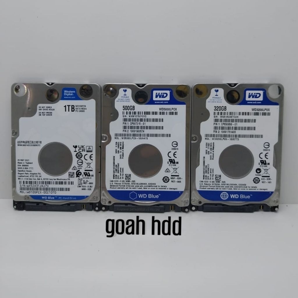 Jual Hardisk Laptop 1TB/500GB/320GB Sata 2,5" HDD Baru 0 Days For ...