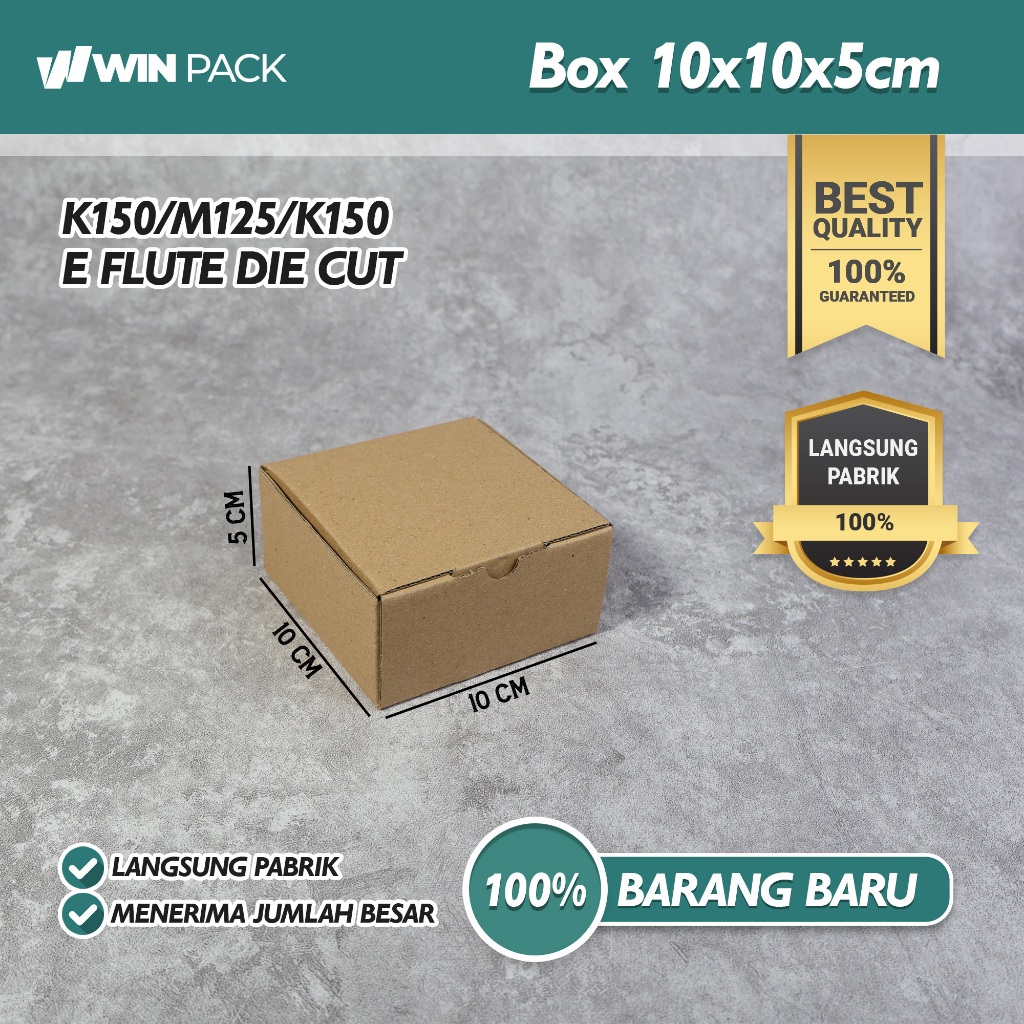 Jual (Isi 20 Pcs) Kardus Karton Box Packing E Flute Die Cut Polos ...