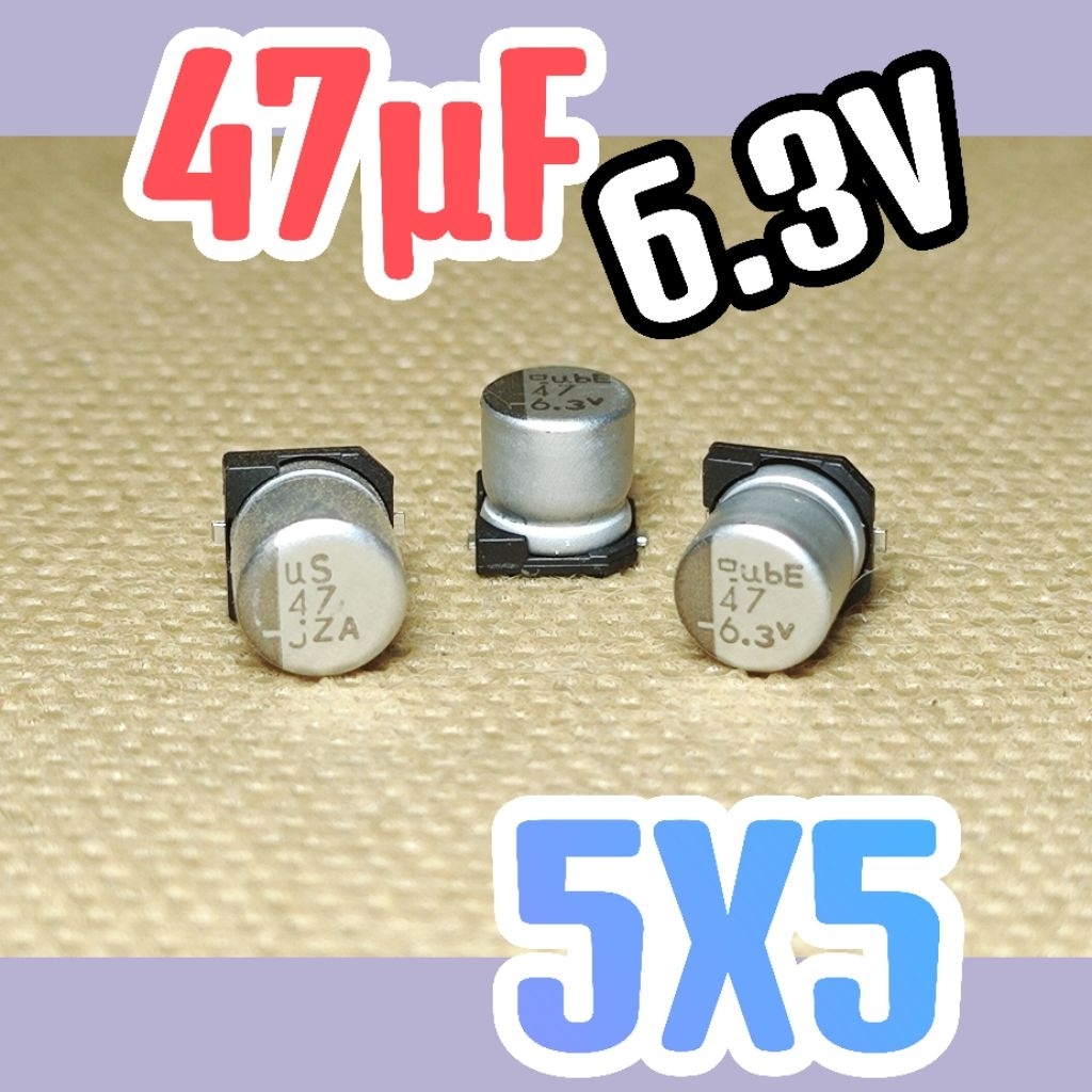 Jual Solid kapasitor capasitor elko elco SMD 6,3v 6.3V 47uf 6.3v 47 uf ...