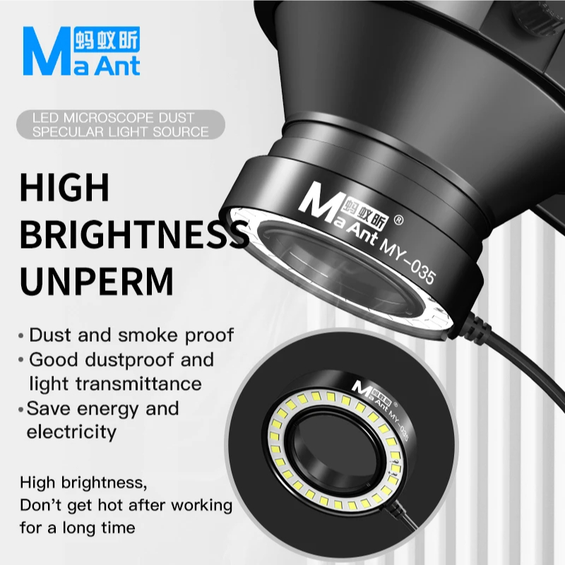Jual Lampu Microscope MaAnt MY-035 Ring Light binocular trinocular ...