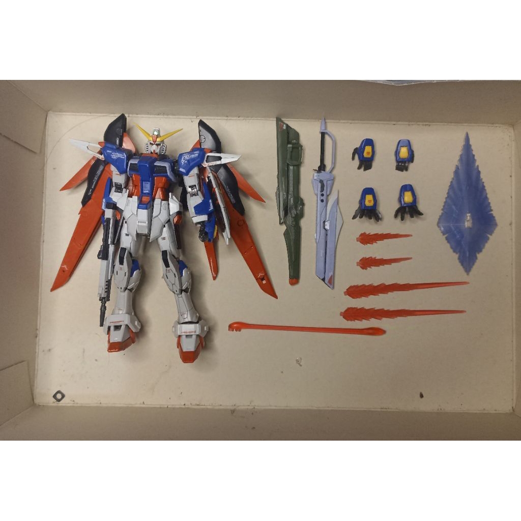 Jual RG 1/144 Destiny Gundam Minus Backpack udah di lem ke main body ...