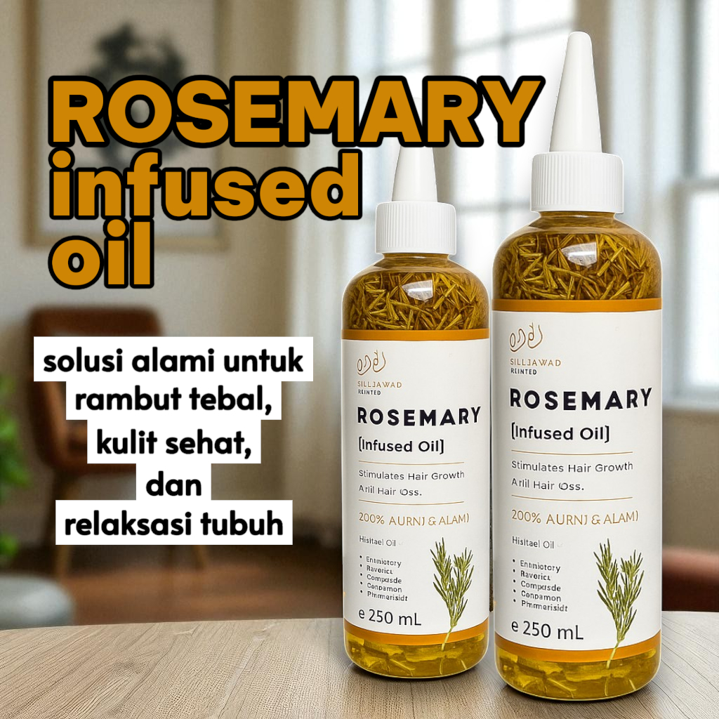Jual Minyak Rosemary 100ml BPOM – Penumbuh Rambut Alami, Hair Growth ...