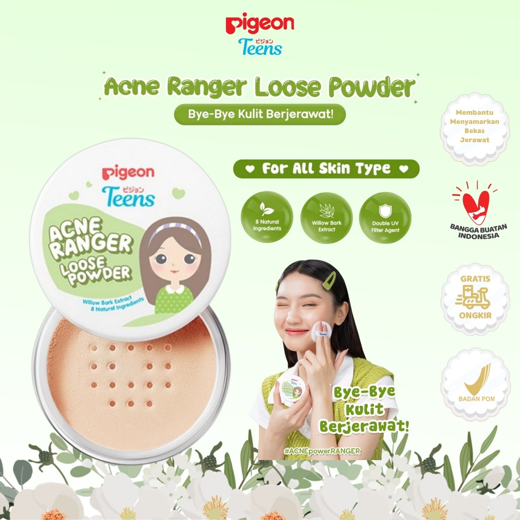 Jual PIGEON Teens Acne Ranger Loose Powder | Shopee Indonesia