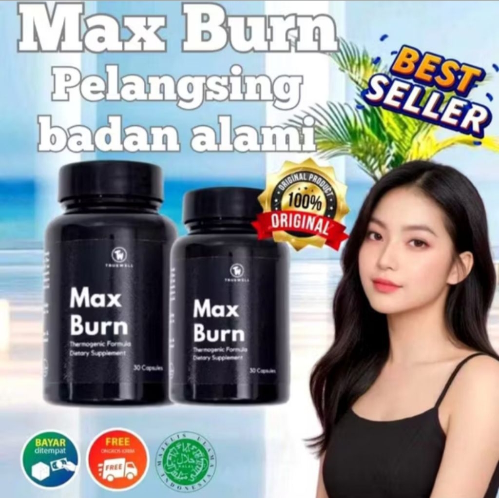 Jual Max Burn by Truewell - Thermogenic Fat Burner Asli | Shopee Indonesia